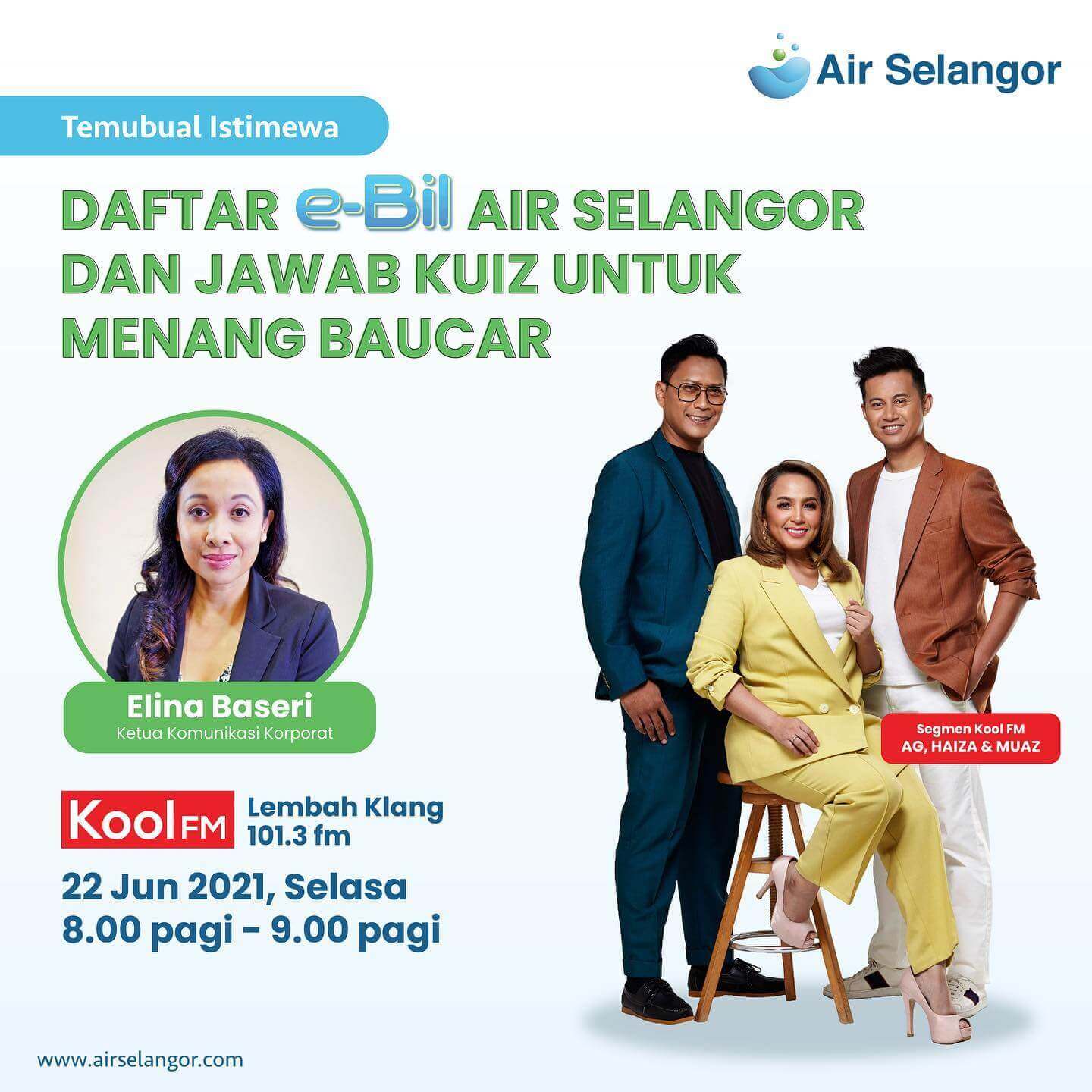 Jom e-Bil: Temubual Istemewa di Kool fm - Hydro Hub | Air Selangor
