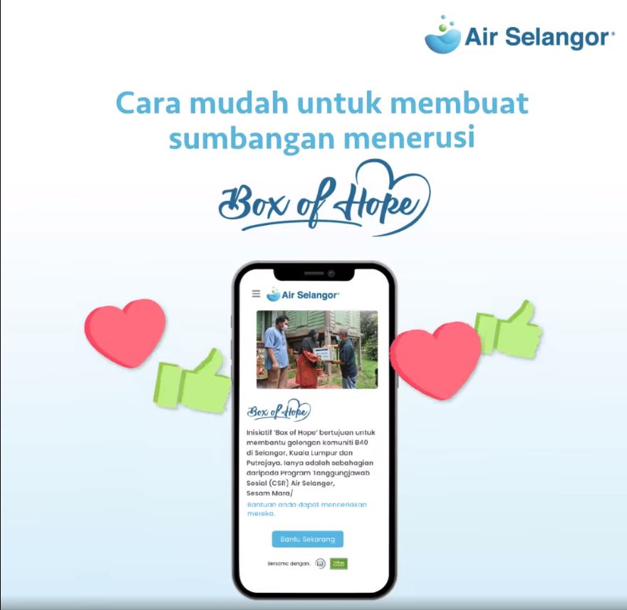 Box of Hope - An easy way to donate - Hydro Hub | Air Selangor