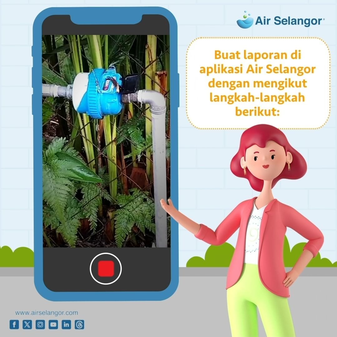 Leak Report - Meter Leak - Hydro Hub | Air Selangor