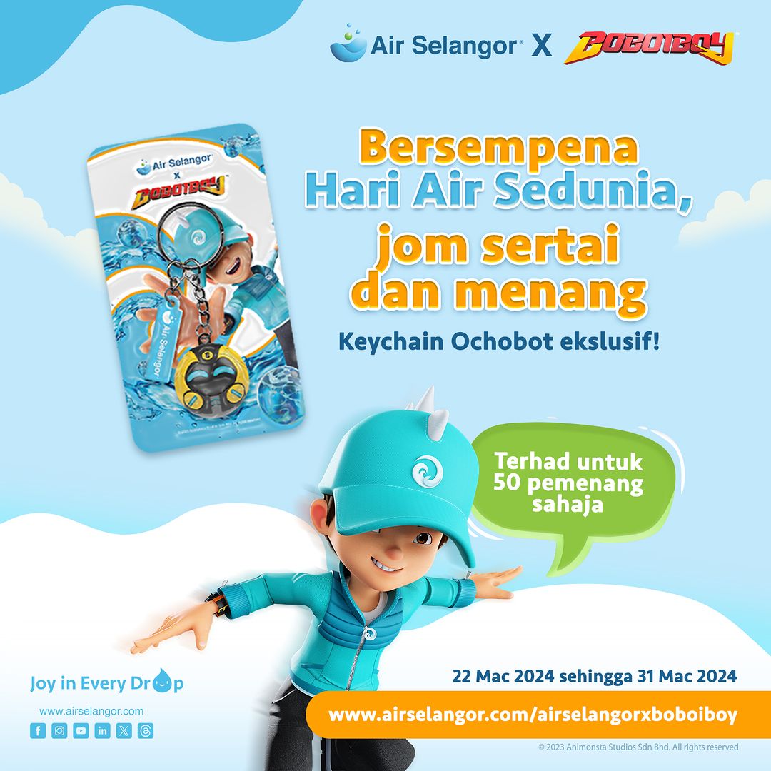 Celebrate World Water Day with Air Selangor and stand a chance to win ...