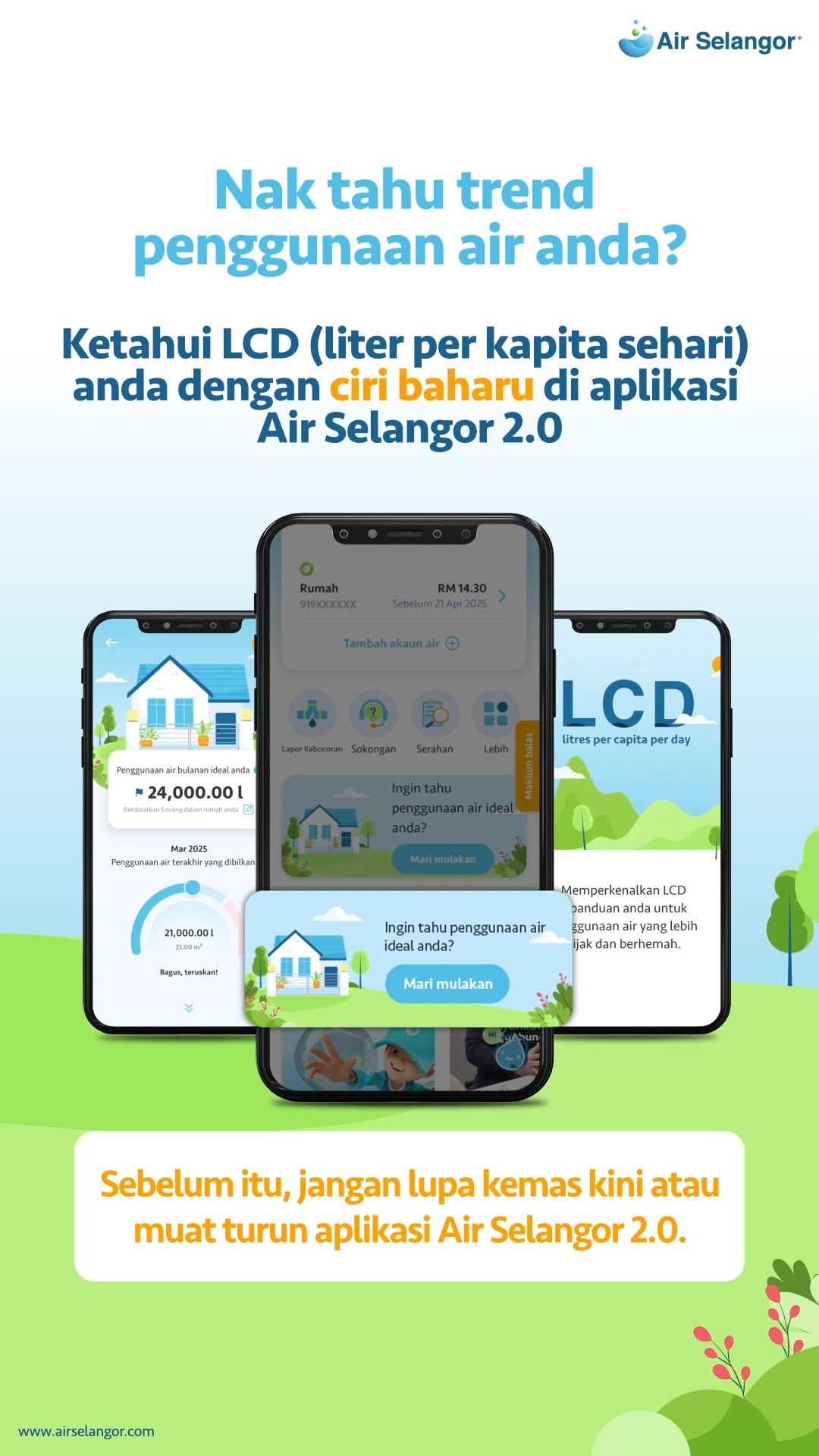 Curious about your water usage trend? - Hydro Hub | Air Selangor